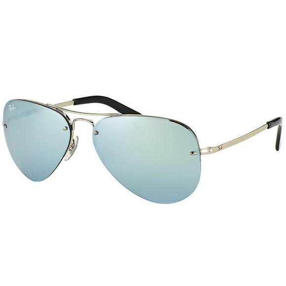 Ray-Ban | Accessories | Ray Ban Rb 3449 0330 Silver Metal Aviator ...